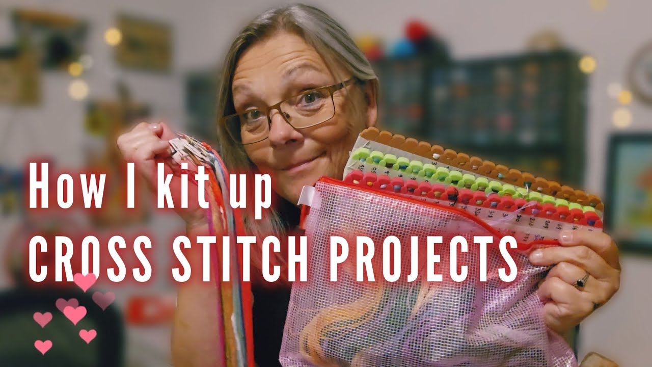 KITTING UP A BIG CROSS STITCH PROJECT & IDEAS #crossstitch - YouTube
