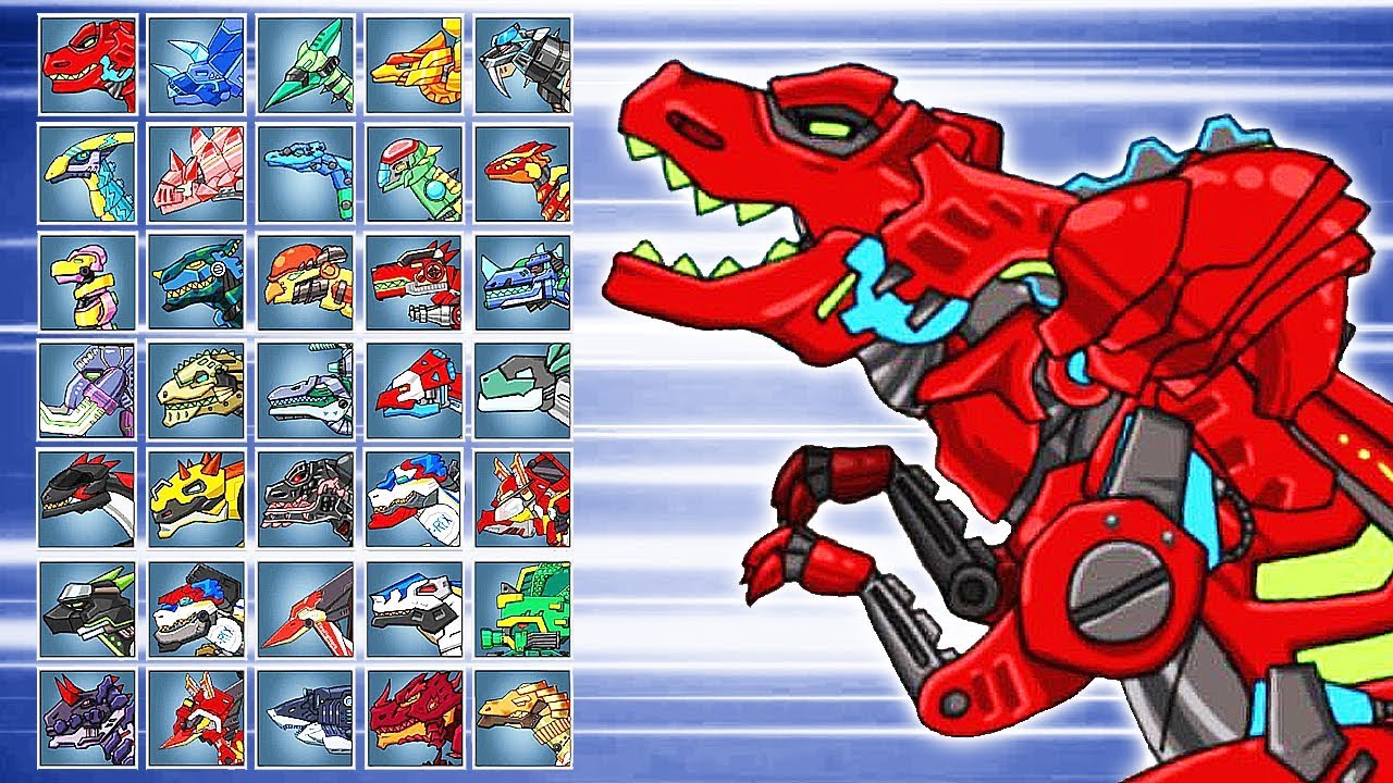 Dino Robot Battle Arena: Tyranno Red (Assembly + Fights) | Eftsei ...