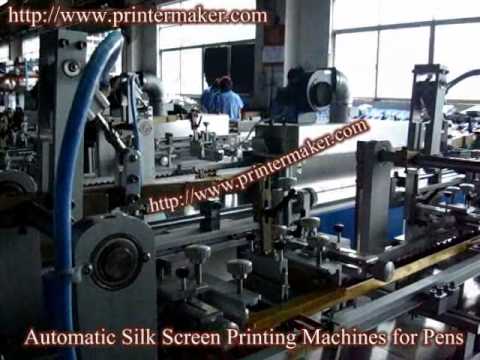 Automatic Silk Screen Printing Machines for Pens,pen screen printer,pen ...