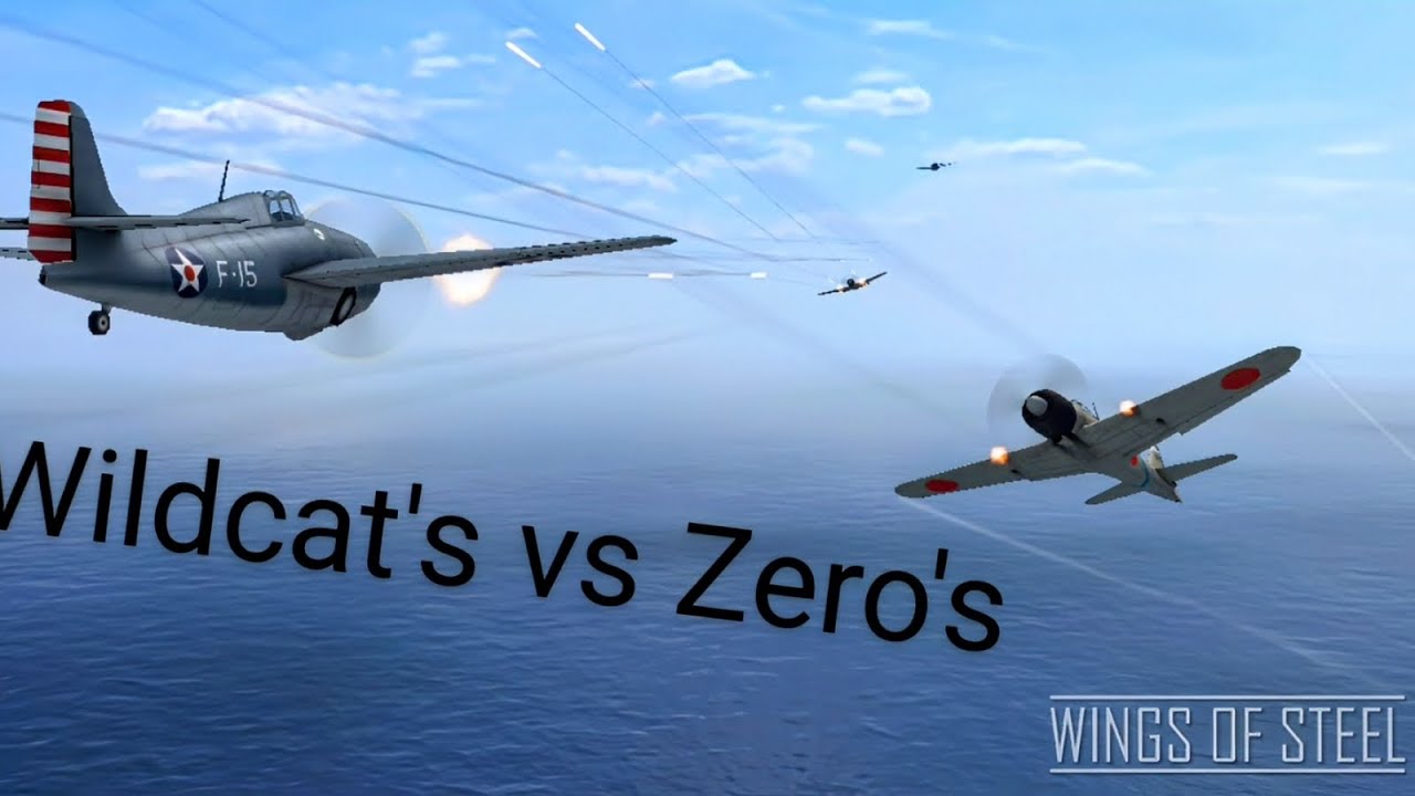 Wing of Steel-F4F Wildcat's Vs Zero's dogfight - YouTube