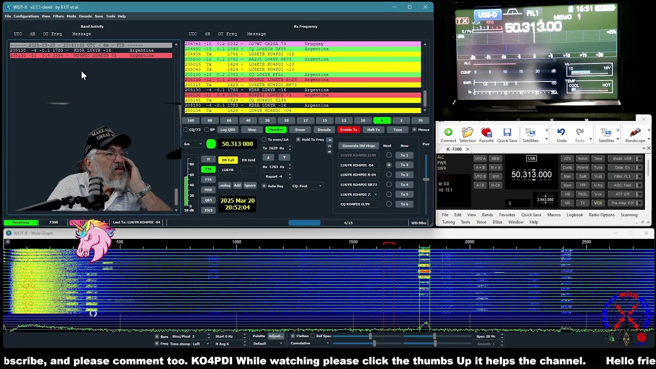 Running FT8 Live. - YouTube