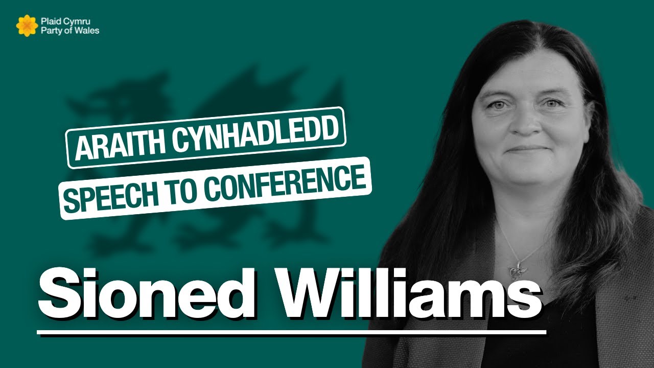 Araith Cyfiawnder Sioned Williams AS/MS | Social Justice Speech - Plaid ...