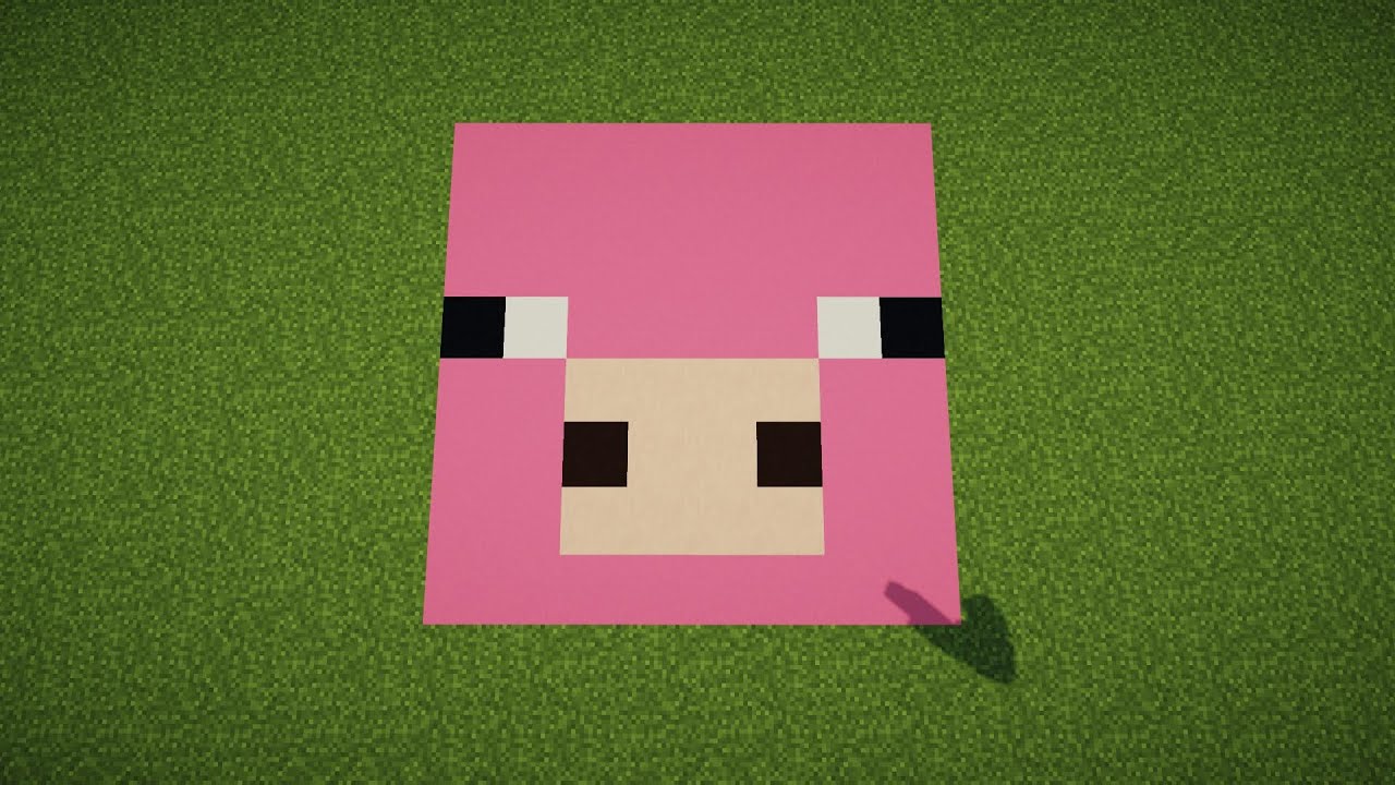 Minecraft Pig Pixel Art - YouTube