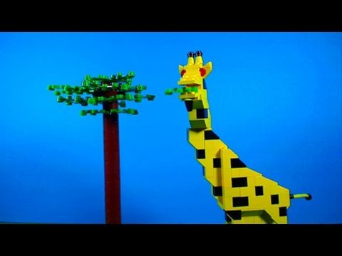 How To Build: LEGO Giraffe & Tree - YouTube