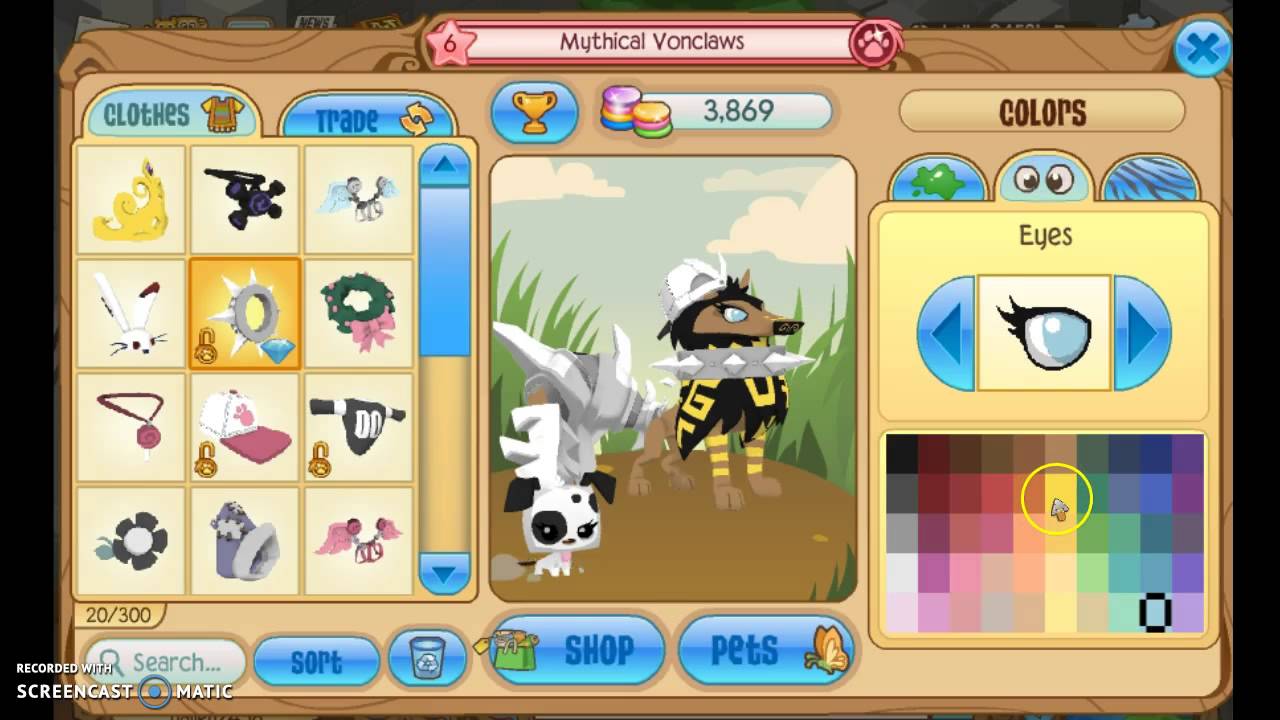 animal jam 5 cute styles for your arctic wolf - YouTube