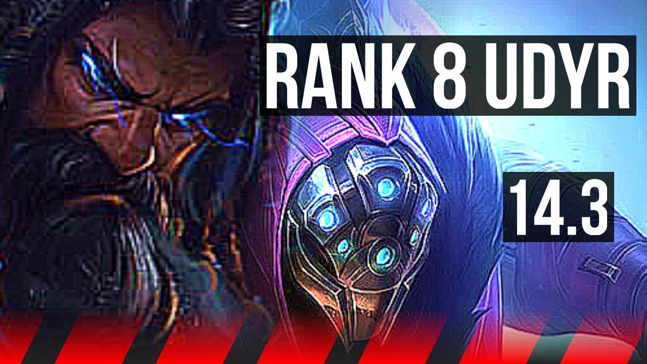 UDYR vs JAX (TOP) | Rank 8 Udyr, 4/1/2 | NA Challenger | 14.3 - YouTube