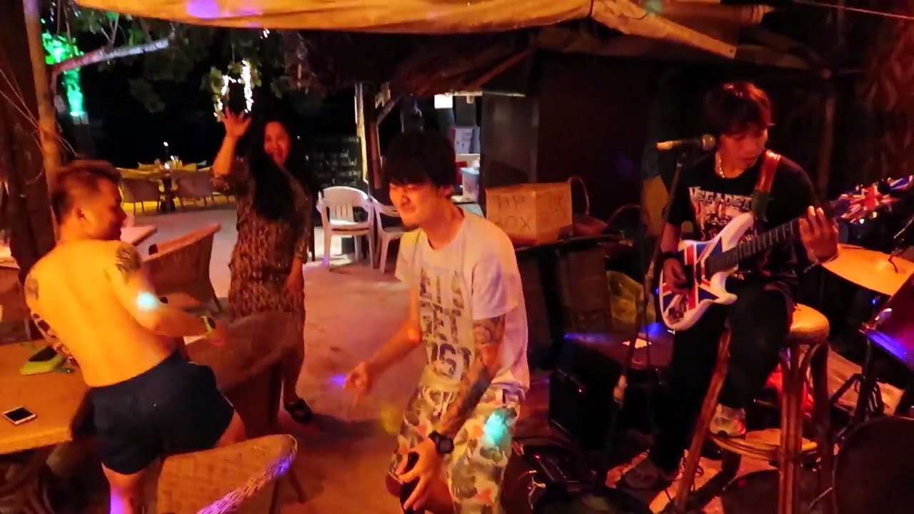 Party at Alona beach! Live band in bar and sing a song on the Beach ...