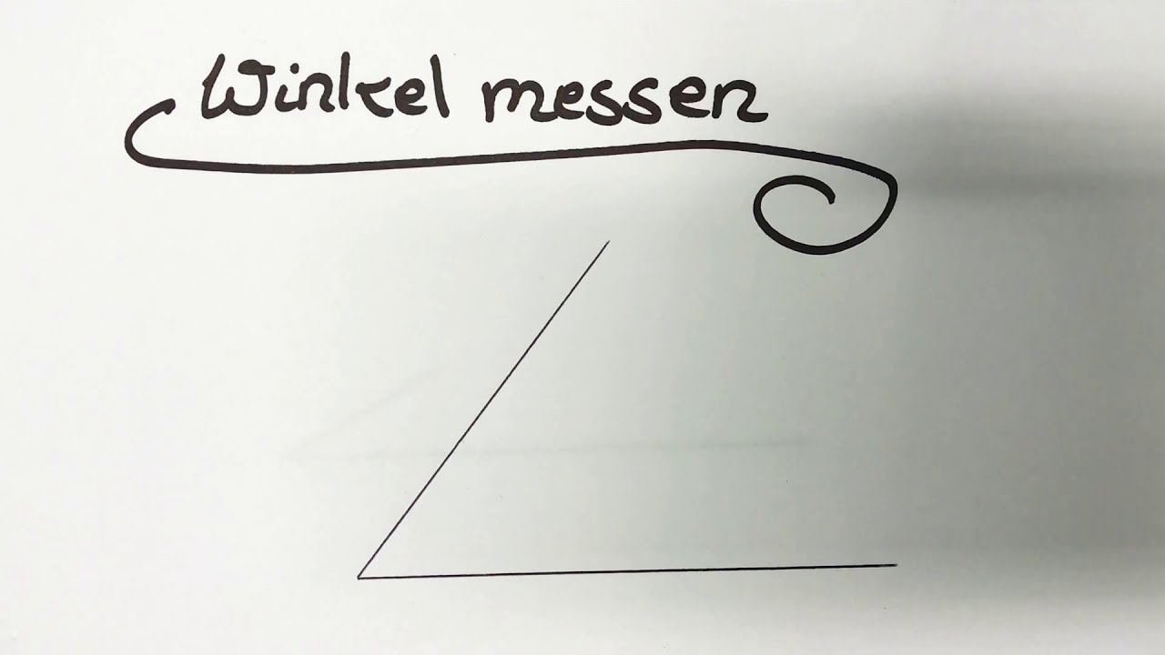Winkel messen - YouTube