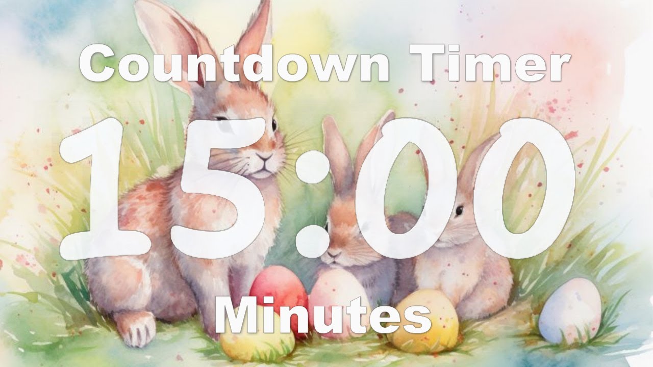 15 Minute Timer Easter Bunny Background - YouTube