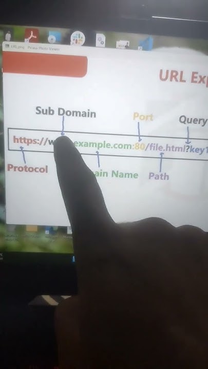 Structure of an URL easy Explanation #url #domin #subdomain #protocol #port #path #query # ...