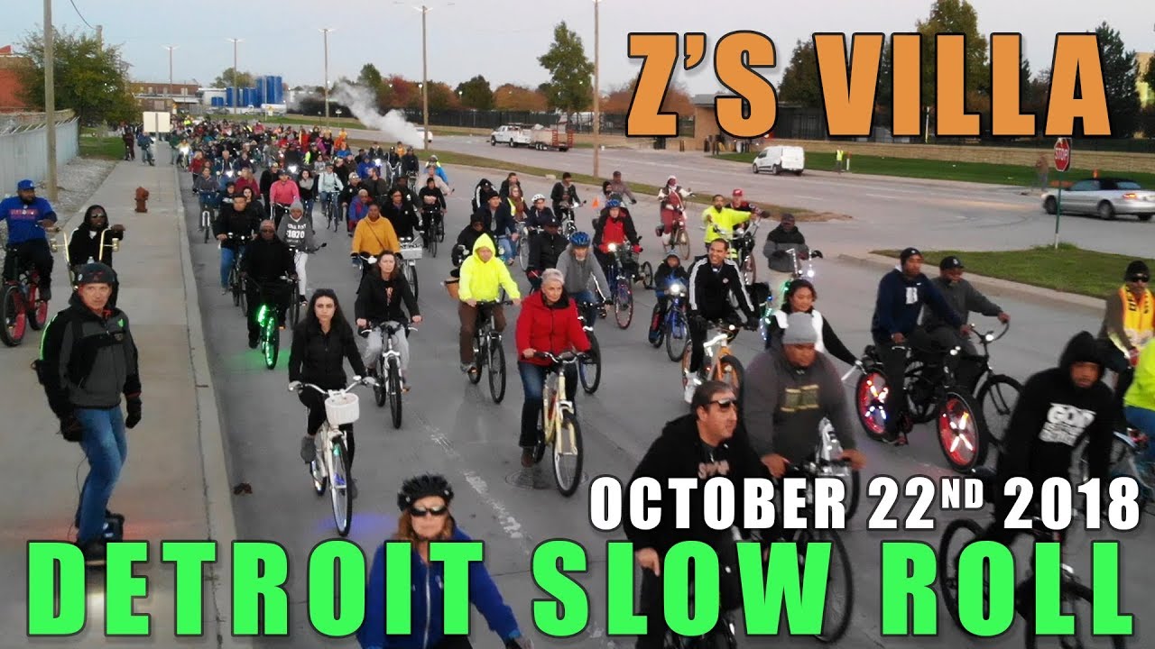 SLOW ROLL @ Z'S VILLA 2018 (October 22nd) Detroit Bike Ride - YouTube