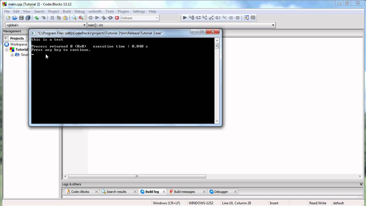 C Start To Finish 003 Strings Cin And Executables Youtube