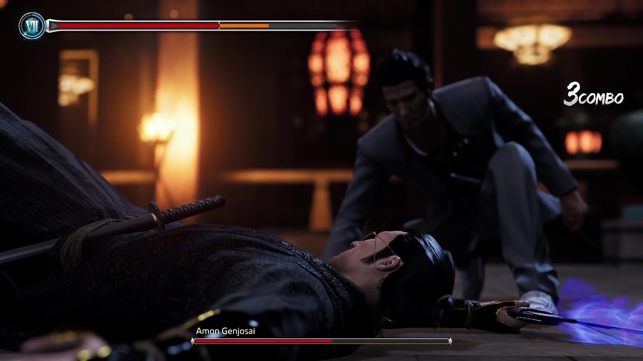 Kiryu VS Amon - Like a Dragon Ishin [Brawler Style Only] - YouTube