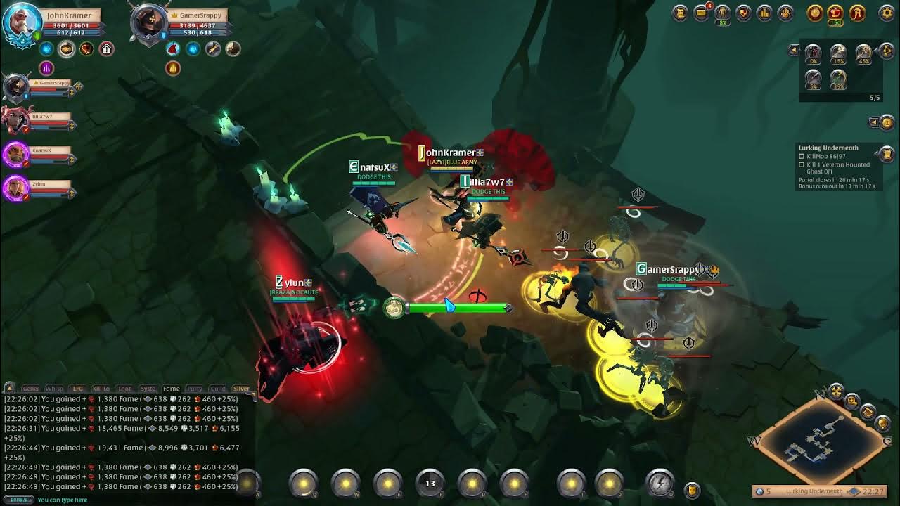 Albion Online - Map (Lvl. 18) - Lurking Underneath(Healer POV) | Hardcore Expedition - YouTube