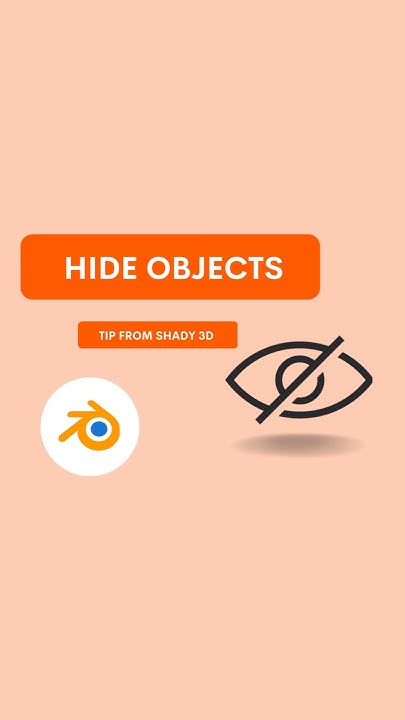 How to hide objects in Blender #blender3d #hide #objectshow #3dmodeling #tutorial #tips #3d ...