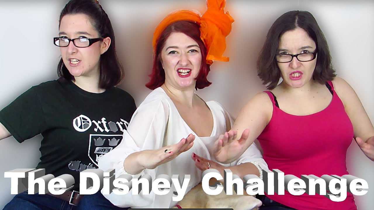 The Disney Challenge with Ruby Roar (Ft. Lily and Violet) - YouTube