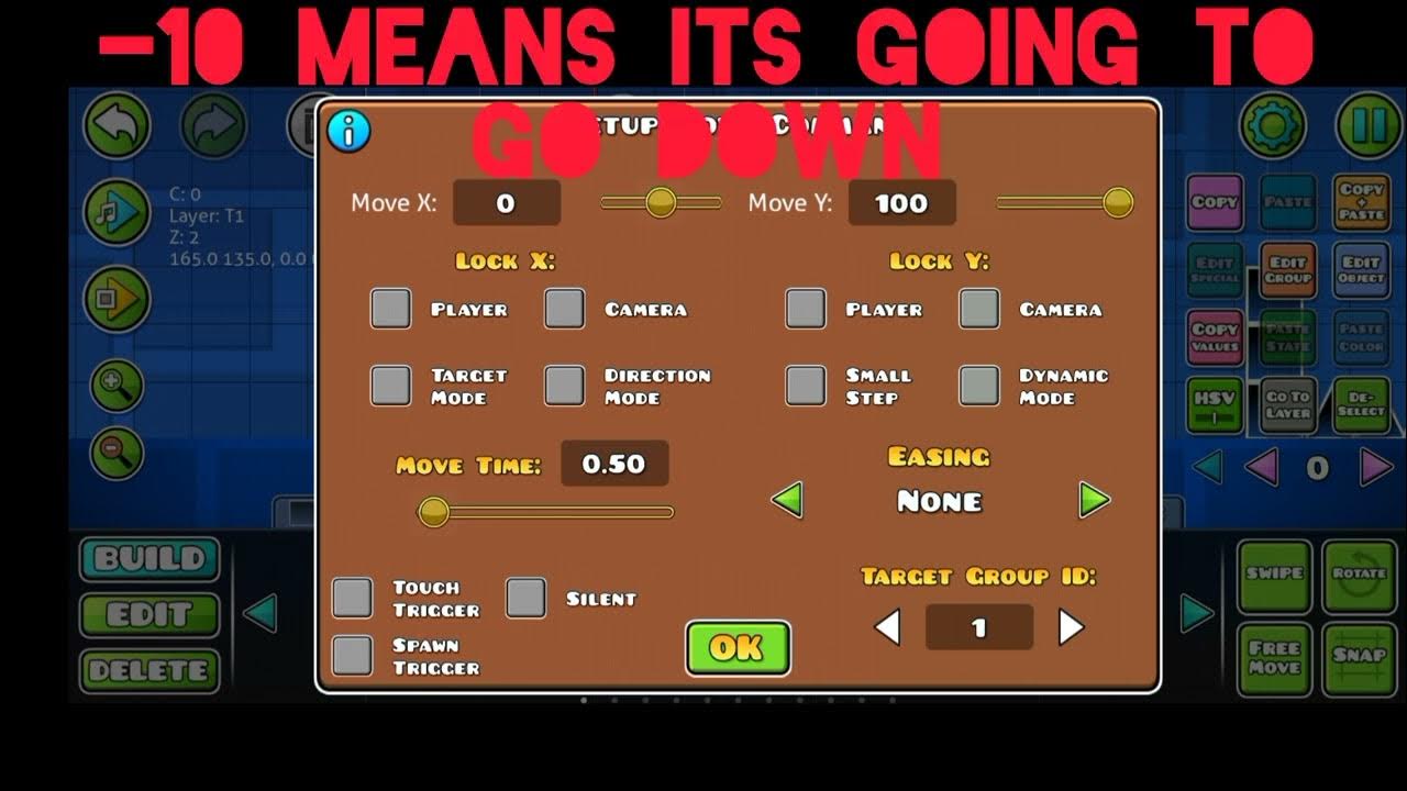 how to use move trigger gd - YouTube