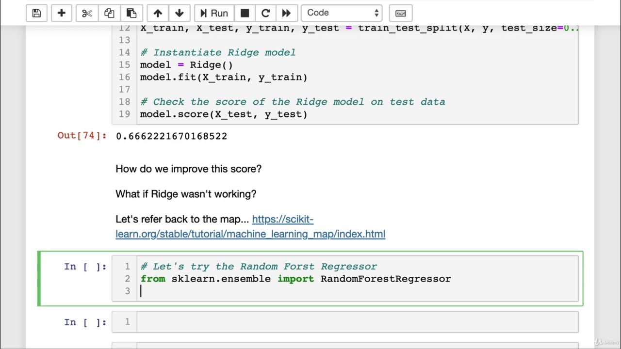 91 Choosing The Right Model For Your Data 2 Regression |Scikit-learn Creating Machine Learning ...