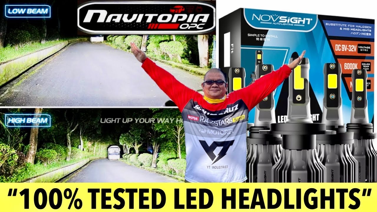 NOVSIGHT LED HEADLIGHT 10,000 LUMENS | VERY EASY INSTALLATION ...