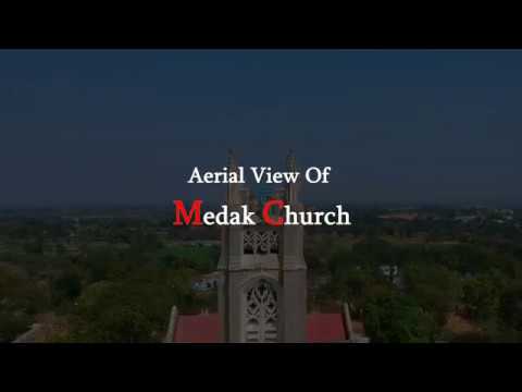 Medak Church Aerial View... by William Chris - YouTube