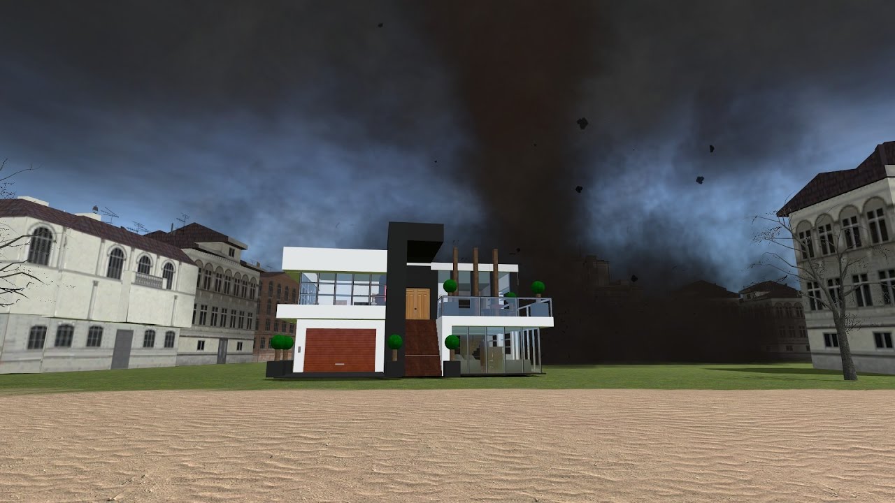 Tornado on vacation! Garry's Mod Tornado Skit With cookie! - YouTube