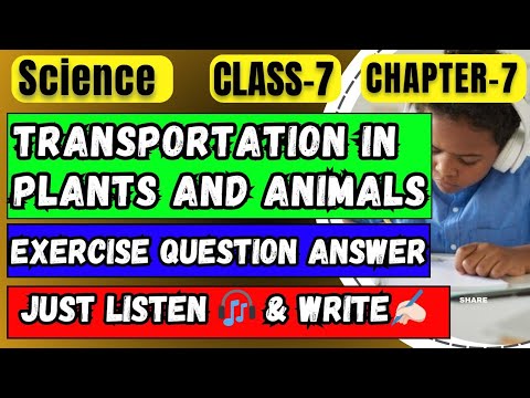 Science Class 7 'Transportation In Plants And Animals' Question Answers ...