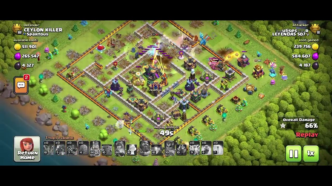Defende against max TH14 Army | Rate my base design | coc - YouTube