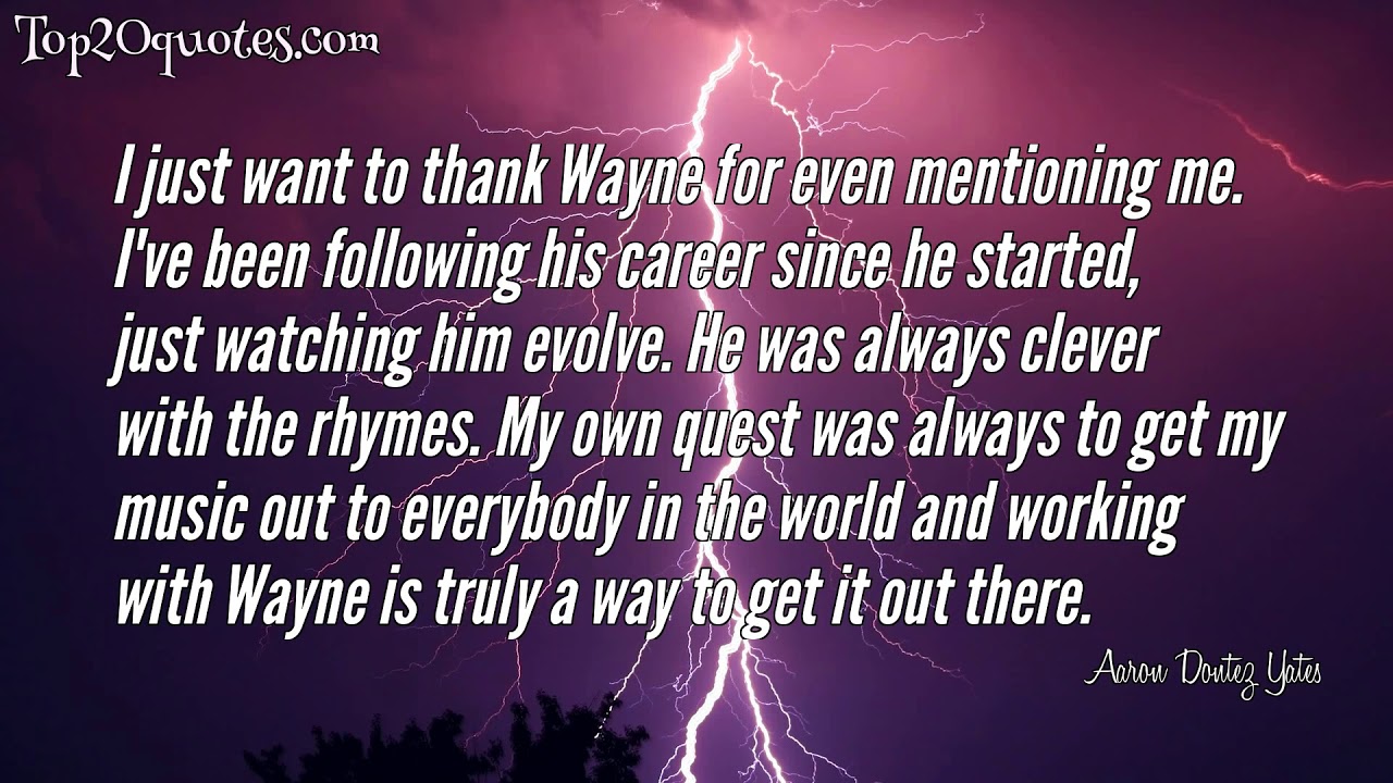 🏹 Top 10 Quotes of Aaron Dontez Yates - Rapper - YouTube