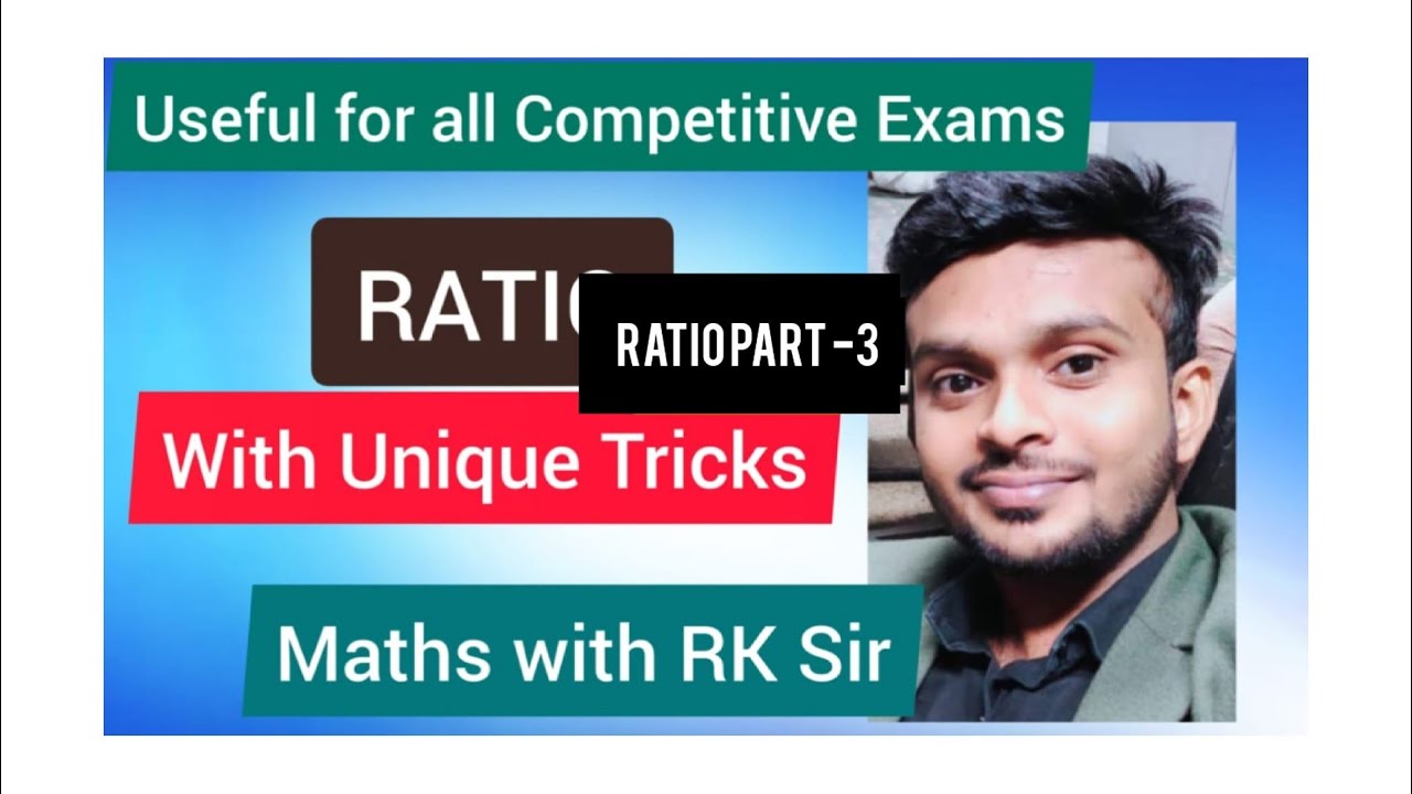 ratio by rk sir with unique methods for all competitive exams - YouTube
