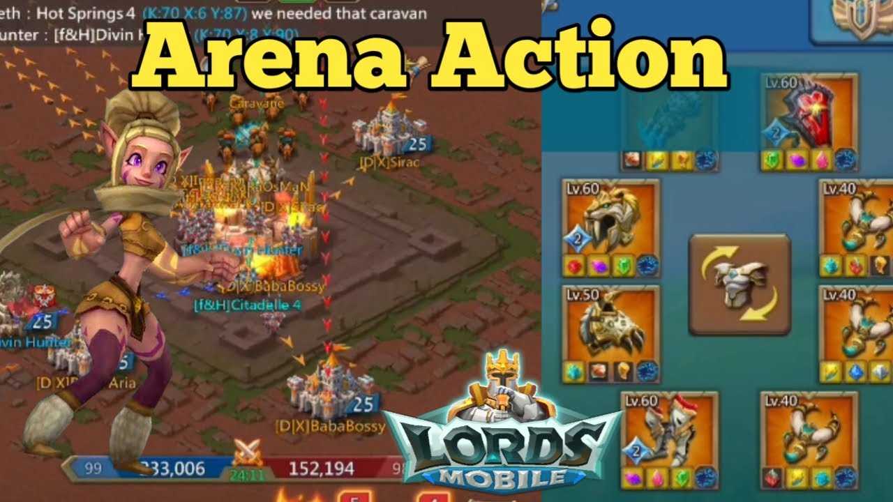 Gang War Dragon Arena Lords Mobile | Bloodbath In Arena By Hunter ...