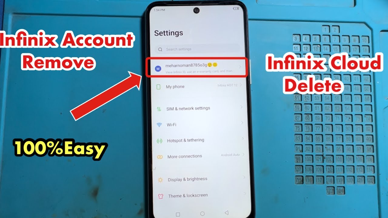 How to Delete infinix Account id | All infinix phones infinix id delete ...