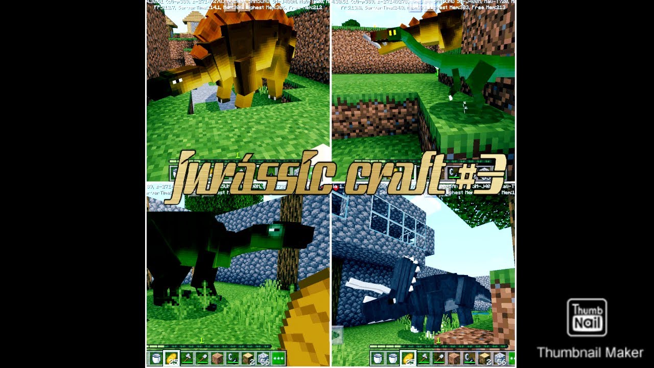 Jurássic craft #3 4 novos dinossauros - YouTube