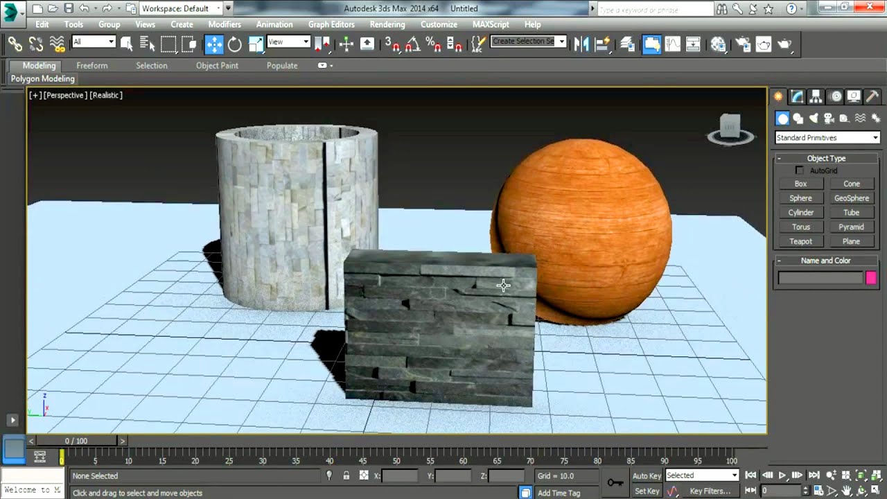 3ds Max - How to work with materials - 3Ds Max How To Apply Material To ...