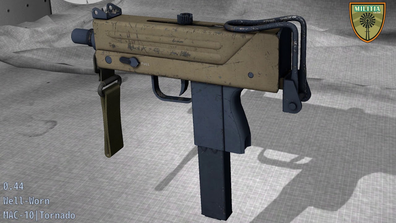 MAC-10 Tornado - Skin Wear Preview - YouTube