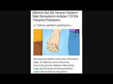 Elleriniz sizi ele veriyor!! Kişilerin ilişki seviyesini anlatan 7 el ele tutuşma pozisyonu!!!!