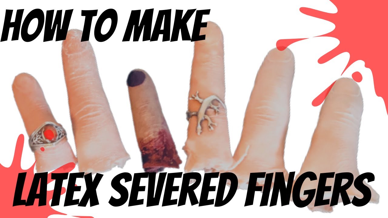 DIY Latex Severed finger prop part 1 - YouTube