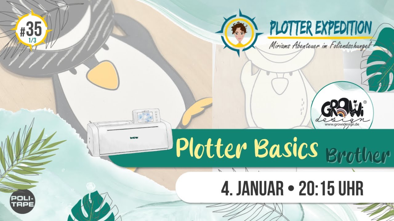 Plotter Expedition #35 (1/3) - Plotter Basics Brother - YouTube