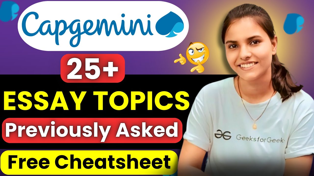 Capgemini Essay Writing Topics | 25+ Essay Writing Topics for Capgemini ...