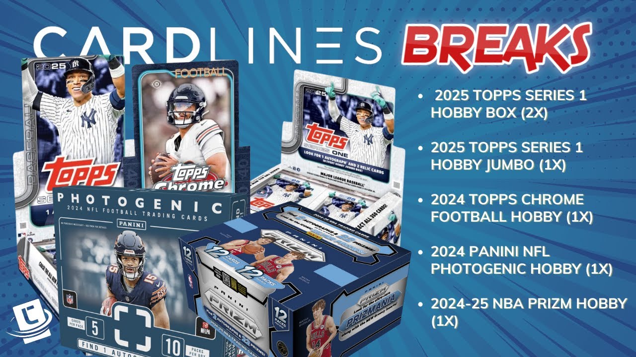 2025 Topps Series 1. 2024 Chrome Football and NFL Photogenic. 24-25 NBA ...