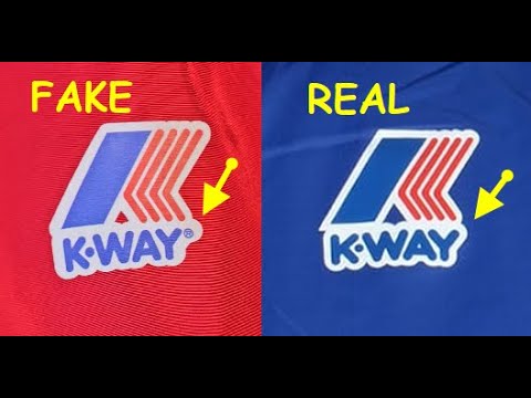 K Way Jacket real vs fake. How to spot original K-Way Windbreaker jackets