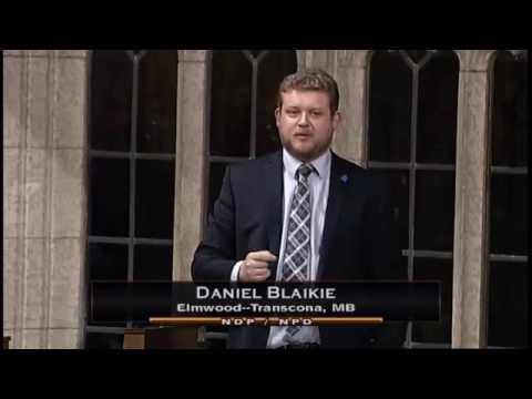 Daniel Blaikie Speaks on Budget 2017 - YouTube