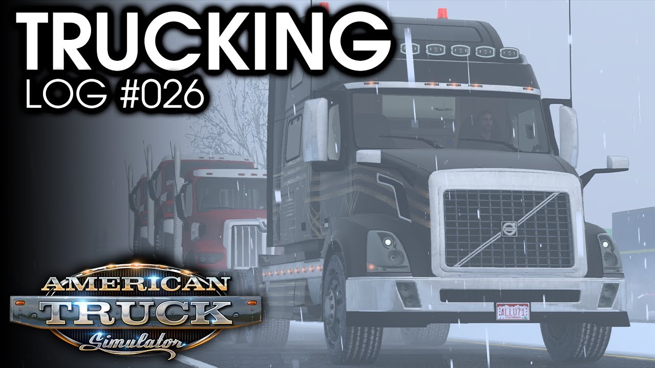 [ATS] Delivering through a HUGE BLIZZARD!! [#026] - YouTube