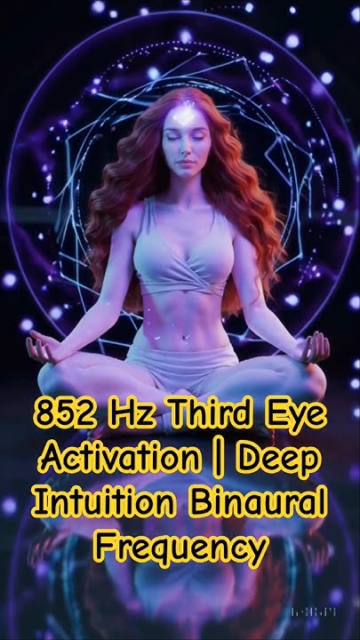 852 Hz Third Eye Activation | Deep Intuition Binaural Frequency #Shorts #Relaxation #ThetaWaves ...