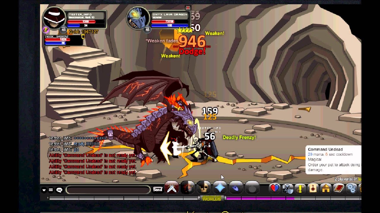 ONYX Lava Dragon 2 v 1 aqw - YouTube
