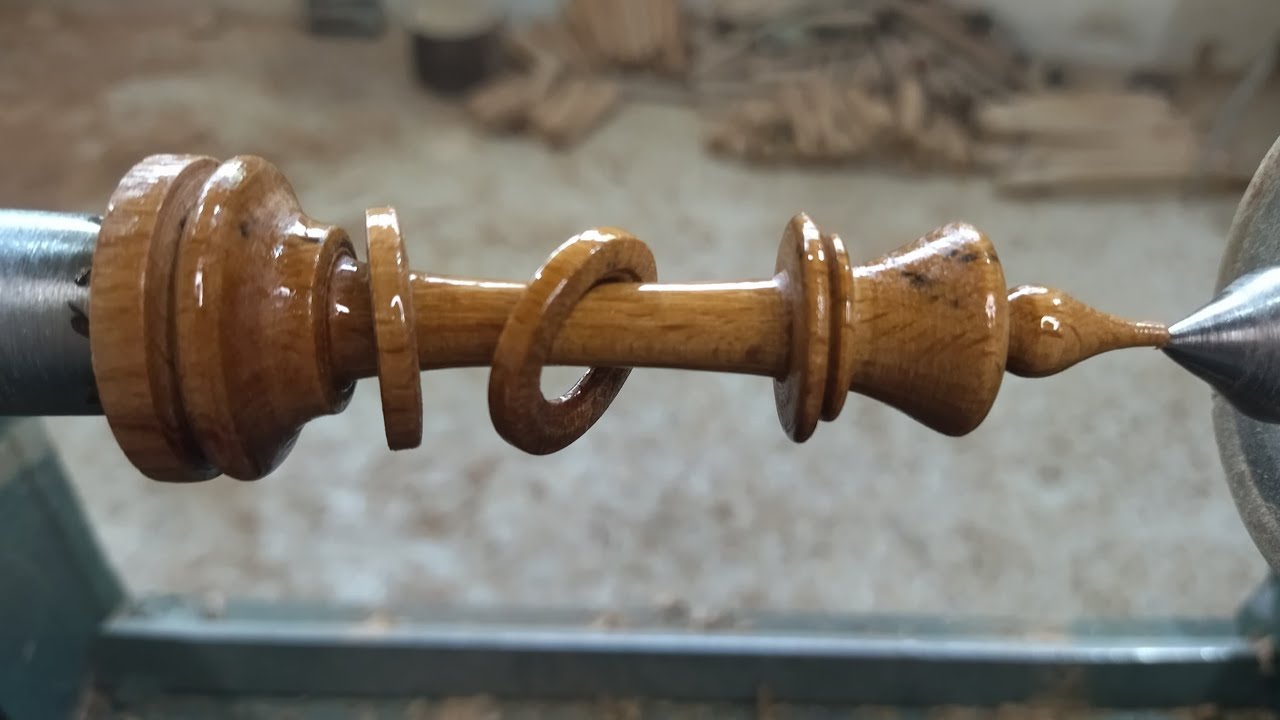 Wood turning - how to make a chess piece king - turning a chess piece ...