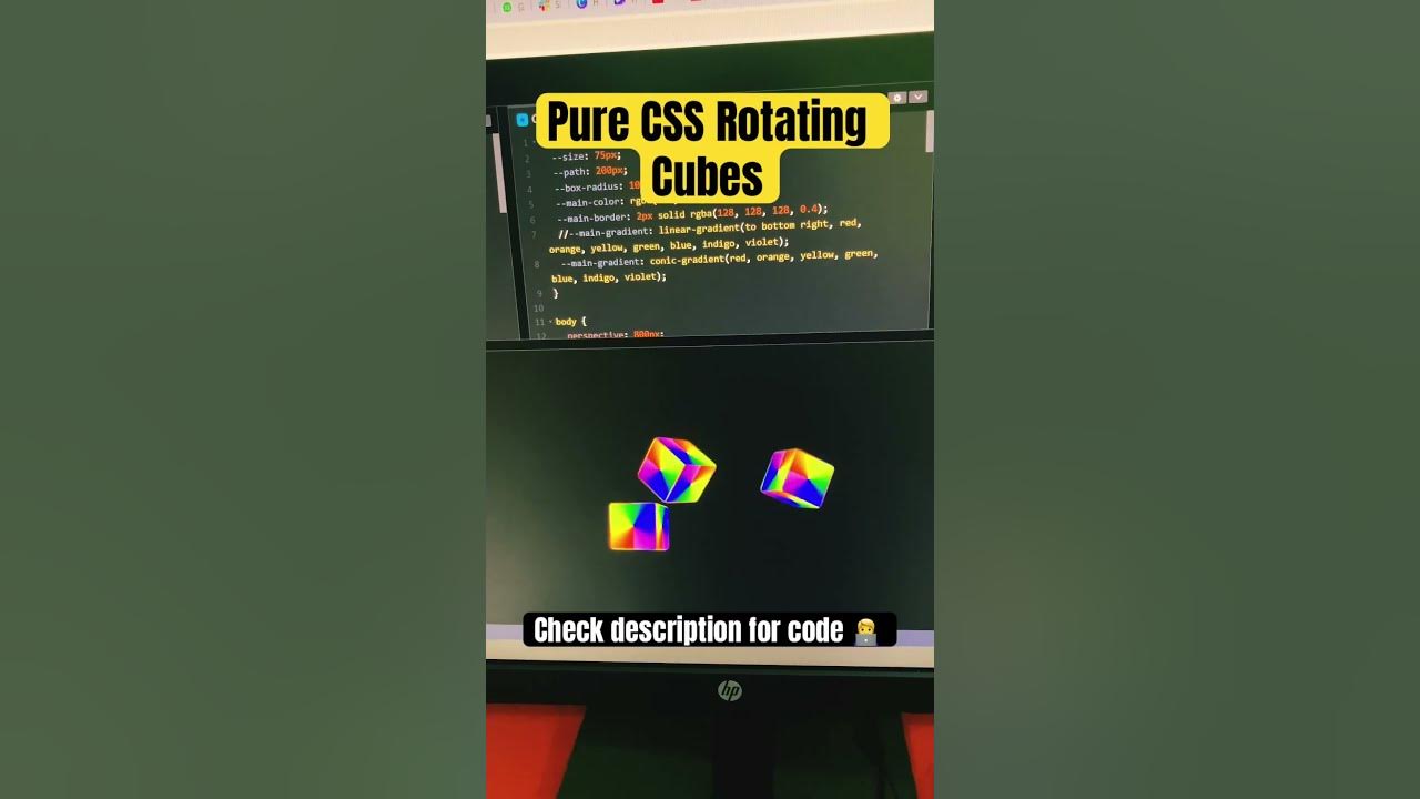 Pure Css Rotating Cubes Html Animation Tutorials Css3animation Shorts Youtube