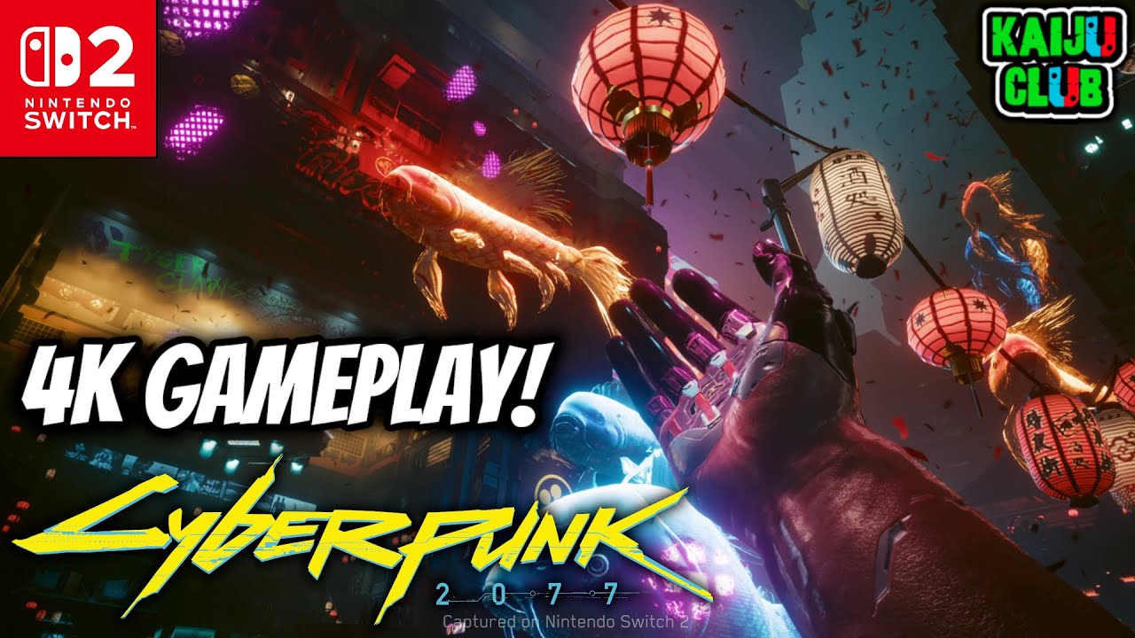 NEW Cyberpunk 2077 NINTENDO SWITCH 2 4K GAMEPLAY | 37 Minutes of ...