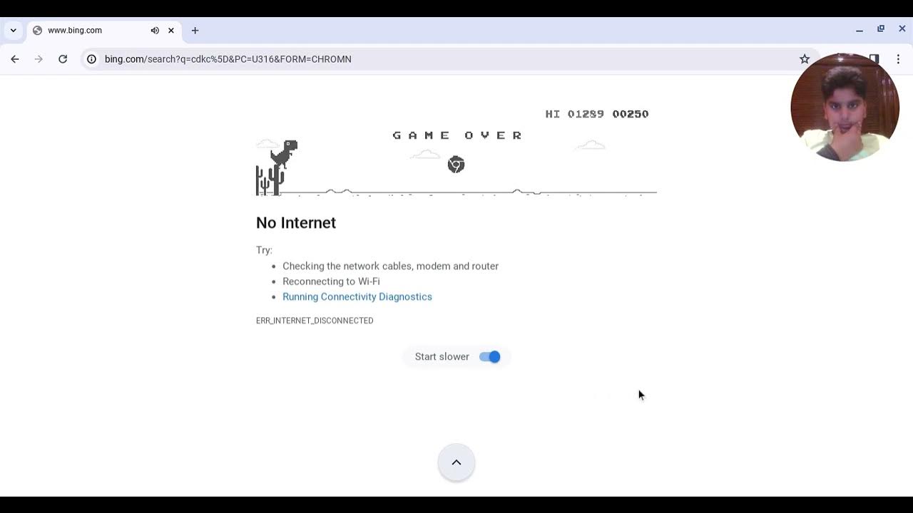 Beating chrome dinosaur ep1 - YouTube