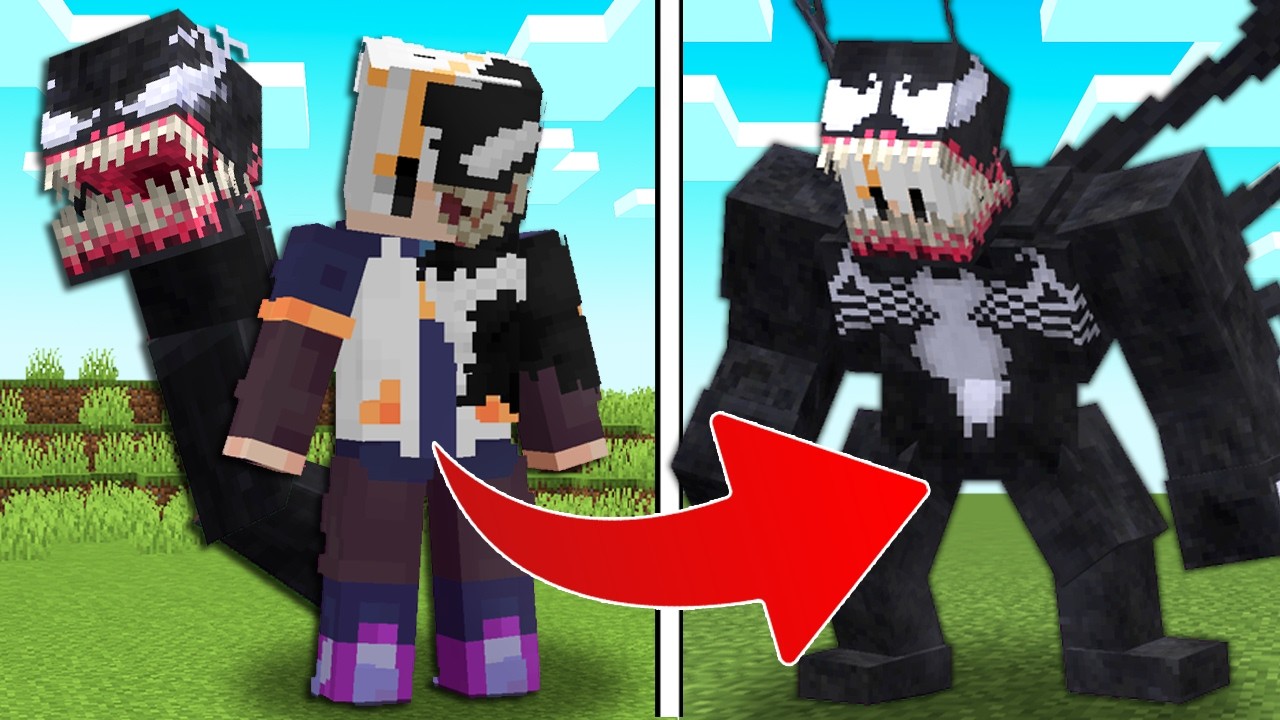 Poseí a Mis Amigos Como VENOM En Minecraft! - YouTube