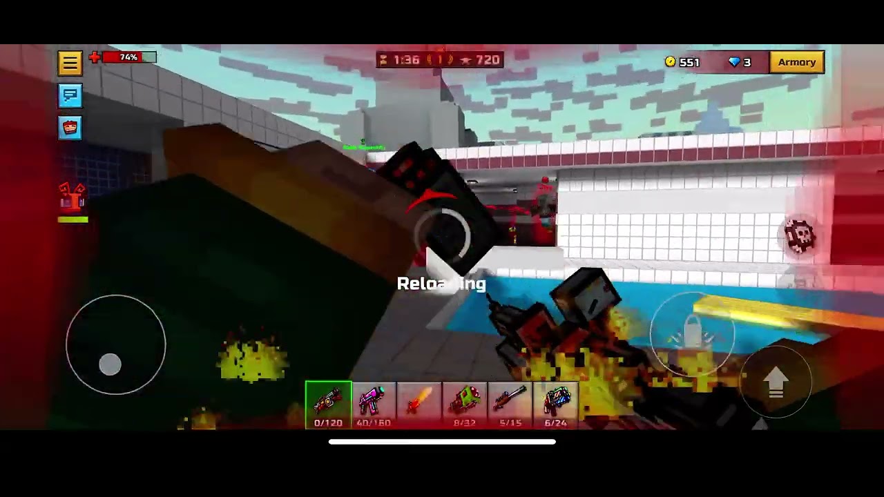 Pixel gun 3-D classic pool tournament again - YouTube